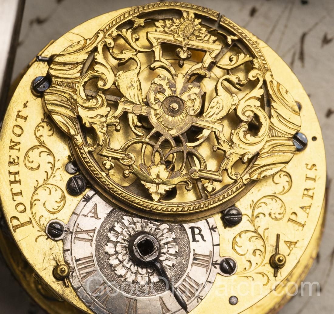 1710 LOUIS XIV OIGNON Verge Fusee Antique Pocket Watch MONTRE COQ ...