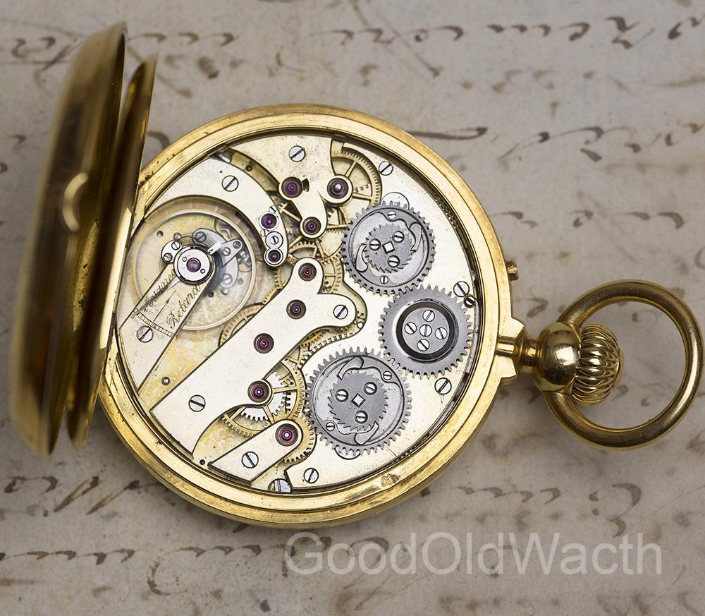 Independent Seconds 18k Gold Antique Pocket Watch by LEROY / LOUIS ...
